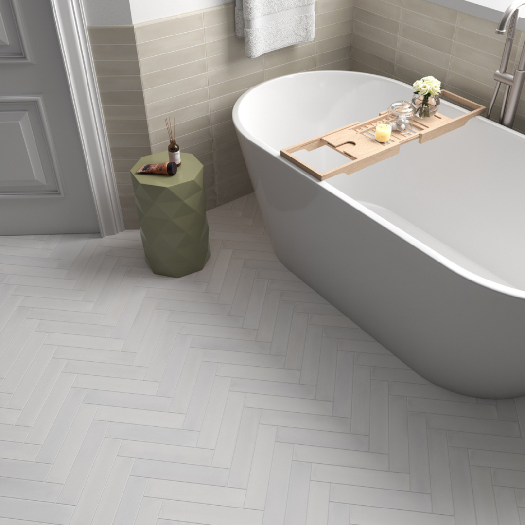 Wadi Snow Matt Porcelain Decor Metro Tile – Evalution Flooring