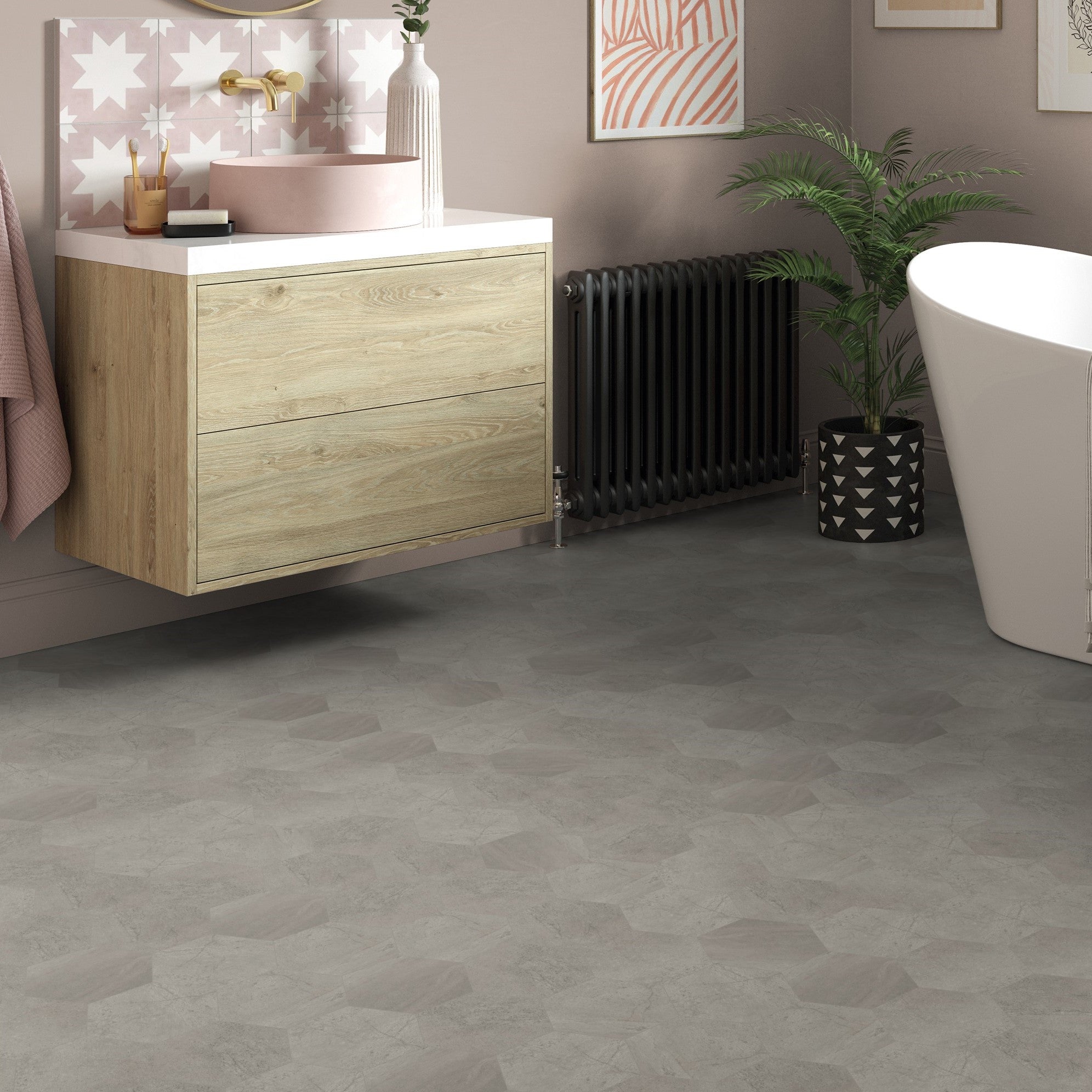 Amtico Form Hex Mineral Decor Vinyl – Evalution Flooring