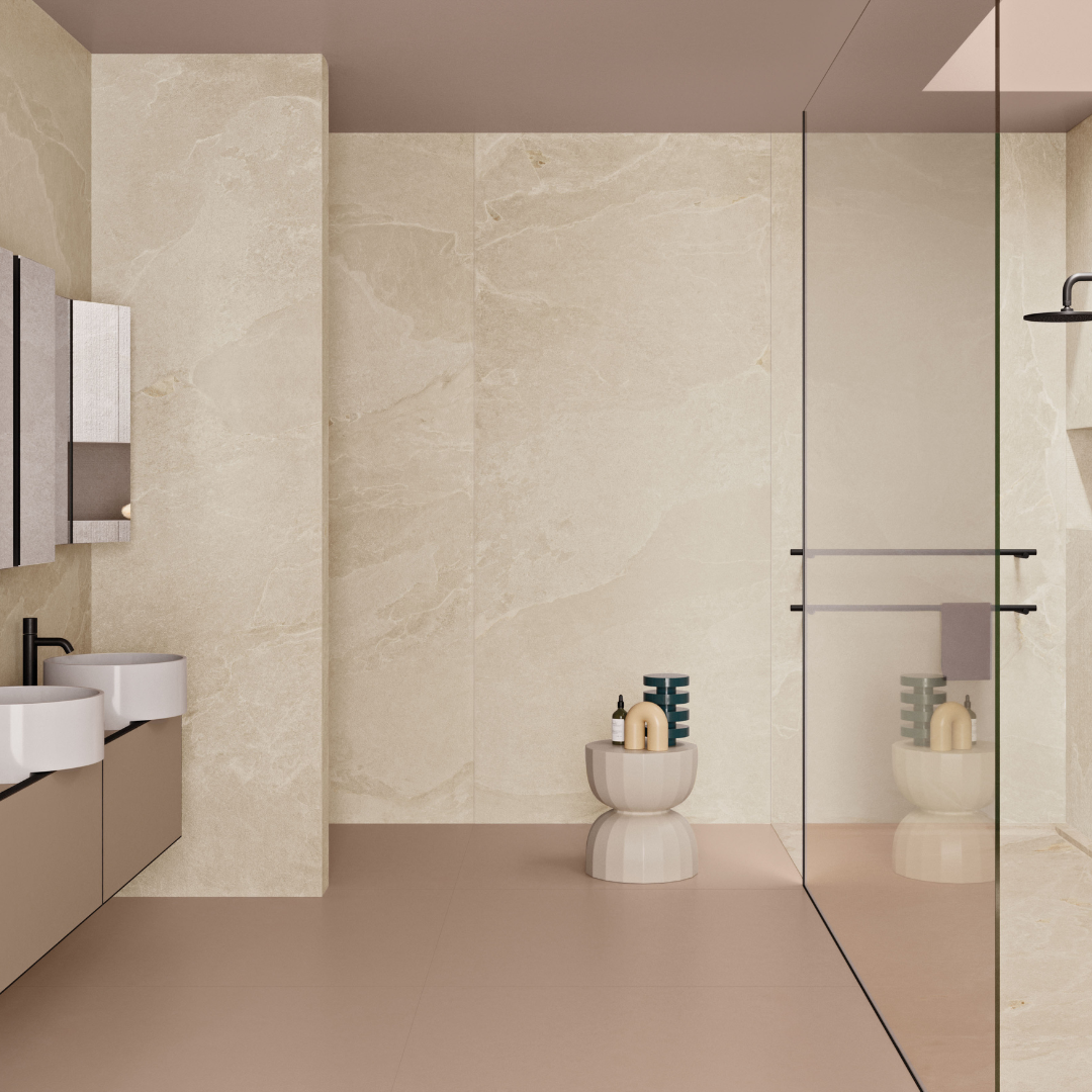 Ardesia Beige Porcelain Decor Large Format Tile – Evalution Flooring