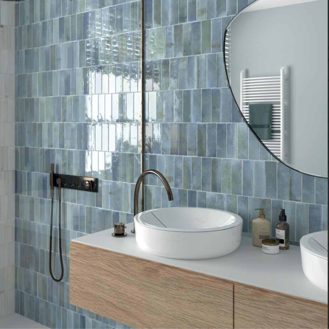 Hanoi Sky Blue Metro Decor Tile – Evalution Flooring
