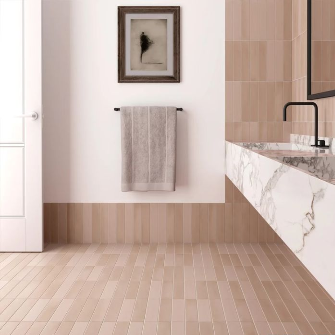 Wadi Taupe Matt Porcelain Decor Metro Tile – Evalution Flooring