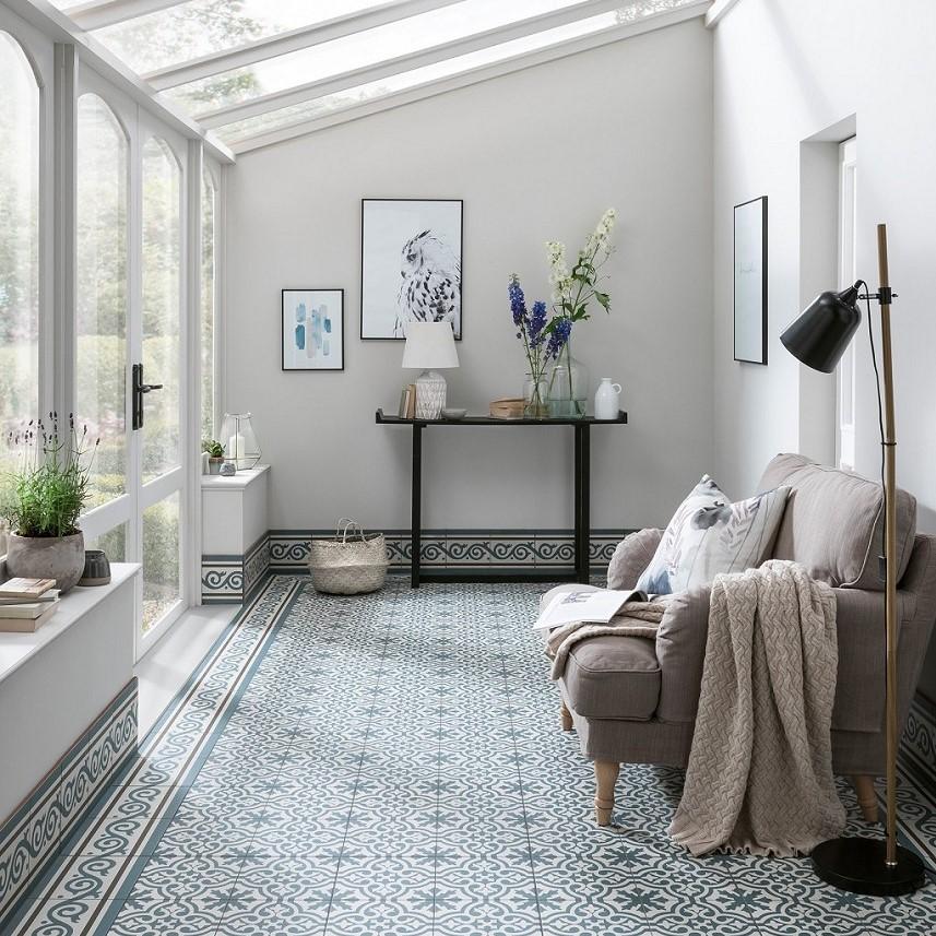 Chic Berkeley Slate Blue Decor Tile – Evalution Flooring