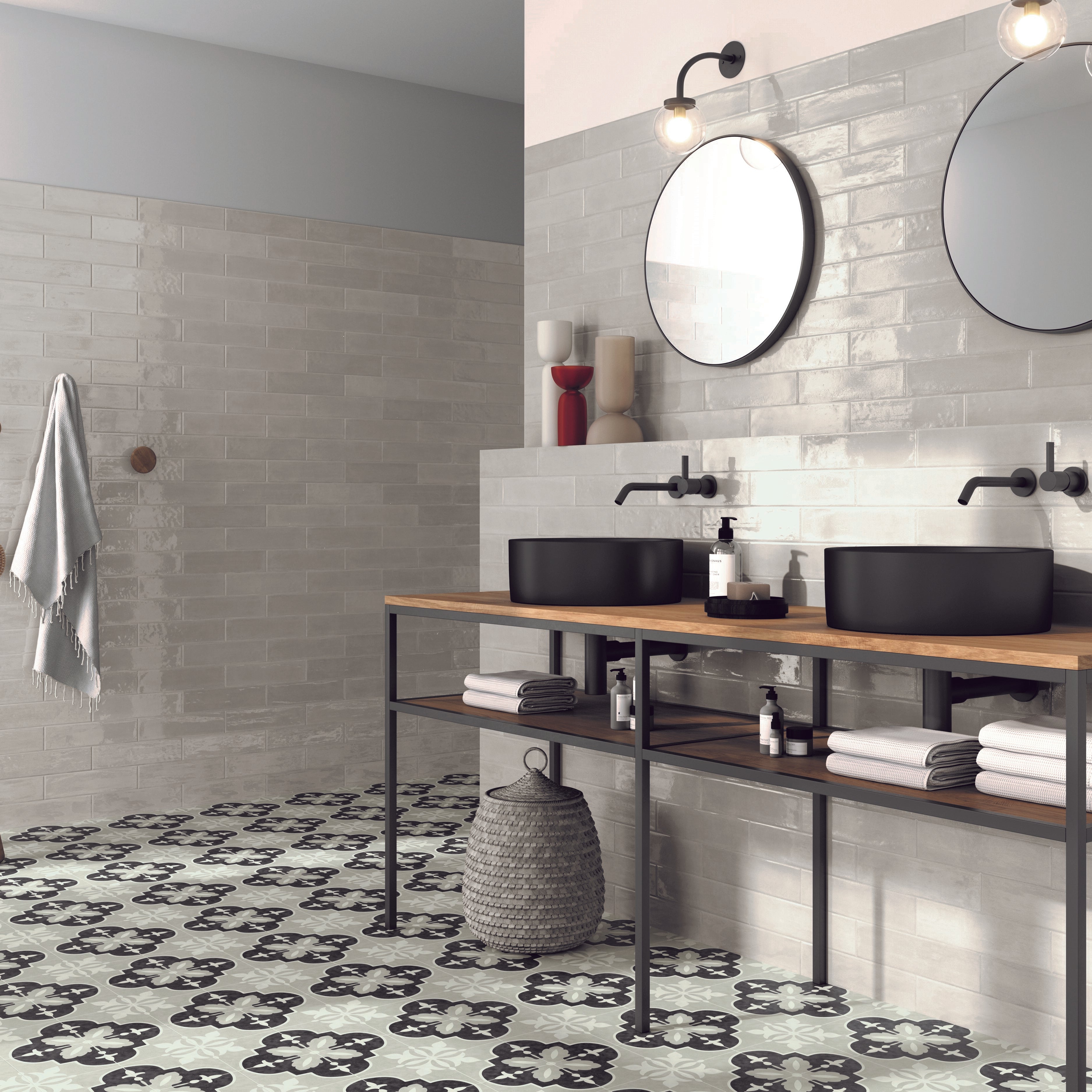 H15 Nora Coal Porcelain Decor Tile – Evalution Flooring