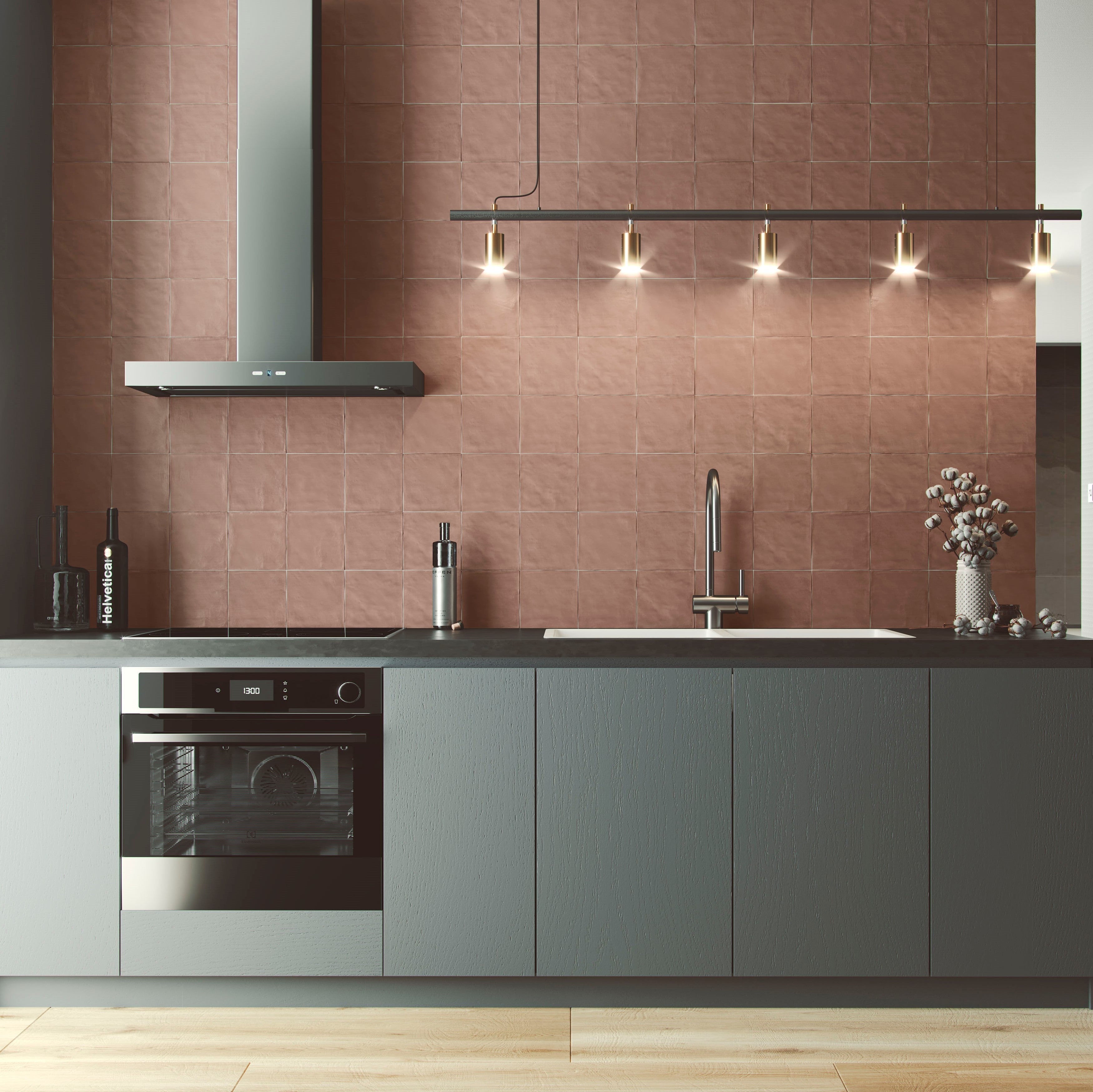 Contemporary Ash Rose Square Decor Tile – Evalution Flooring